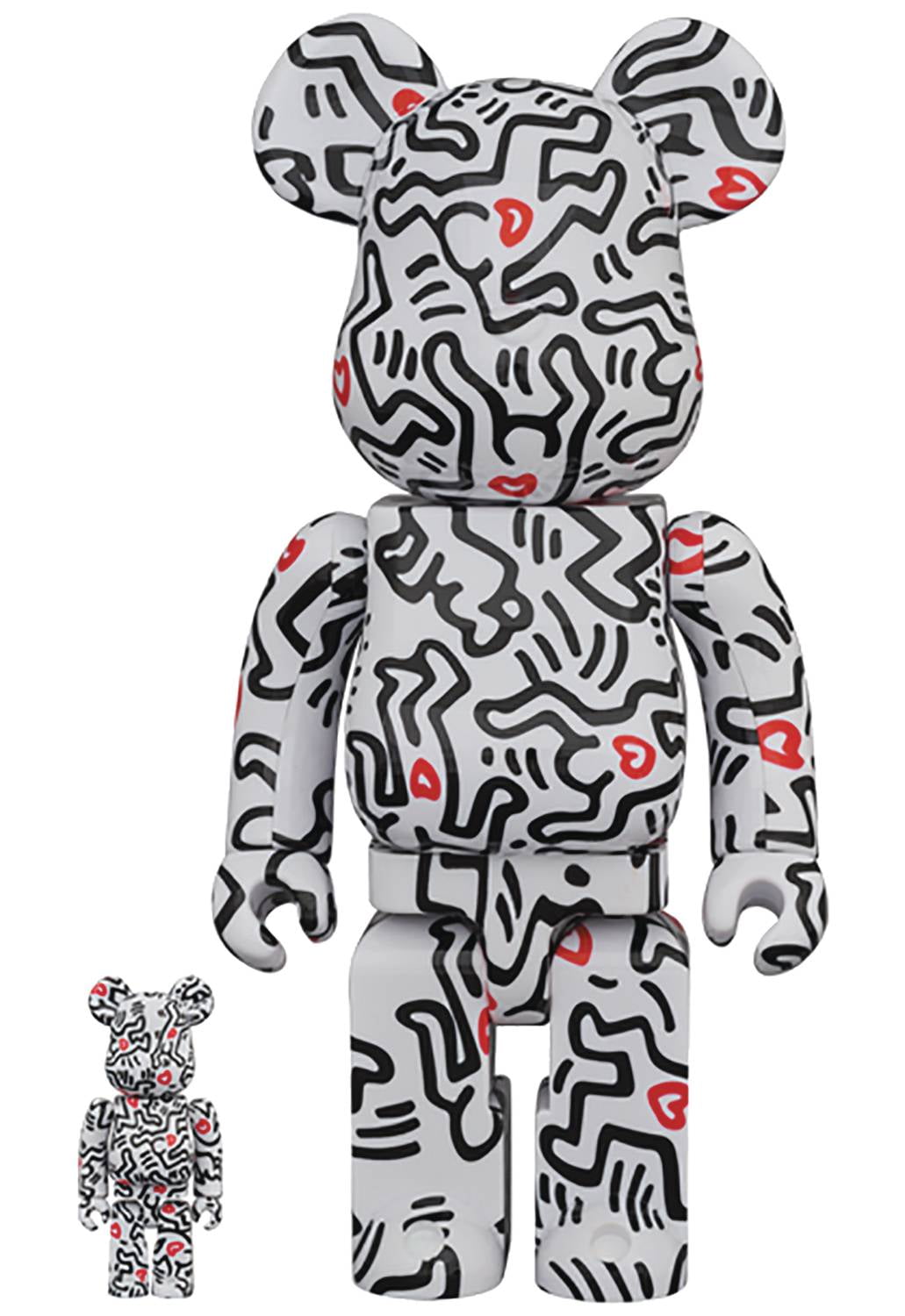 Buy Medicom Toy BE@RBRICK Bearbrick Keith Haring #8 100% & 400% Set ...