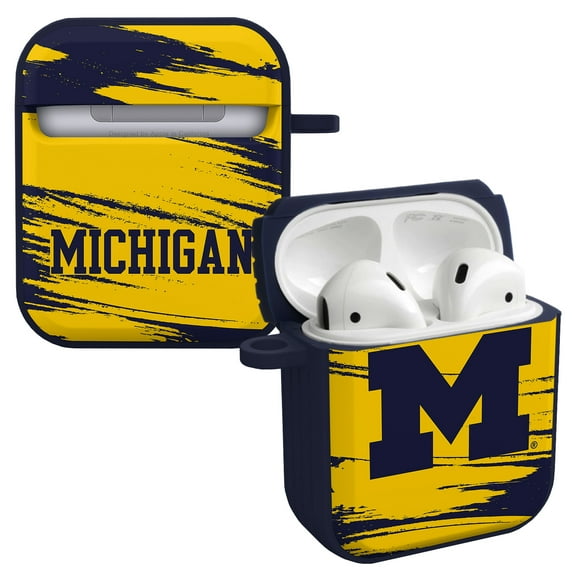 Michigan Wolverines Debossed Silicone AirPods Case Cover - Walmart.com
