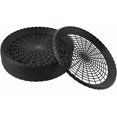 HSAPOW-15 Pack 10'' Black Plastic Paper Plate Holders - Hollow ...