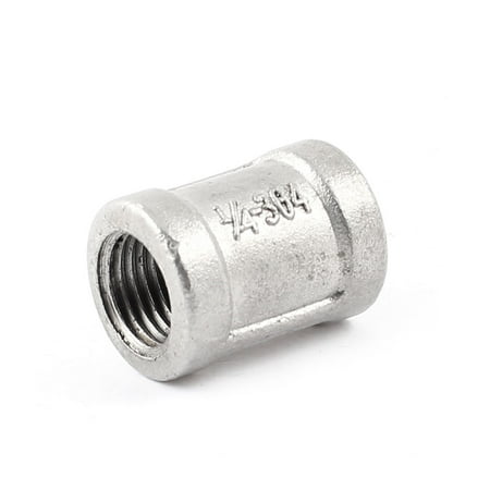 1/4 PT 15mm Female Thread Rod Coupling Straight Adapter Coupler ...