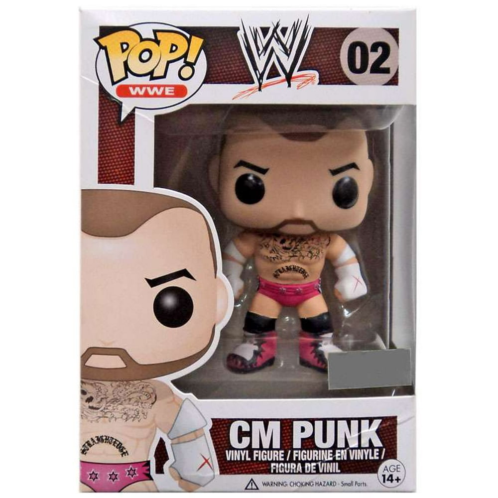 WWE Wrestling Funko POP! CM Punk Vinyl Figure [Pink Trunks] - Walmart ...