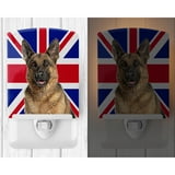 German Shepherd British Flag Ceramic Night Light - Walmart.com