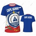 Cape Verde Flag Men Sports T-shirt Women Tees jersey for Soccer ...
