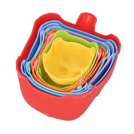 ANGGREK Baby Stacking Cups,Animal Stacking Cup Toy Colorful Fine Motor ...
