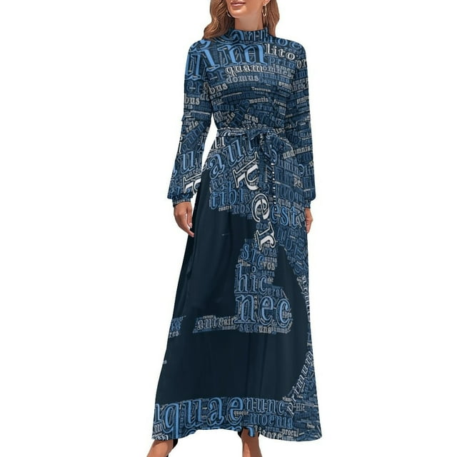 Aeneid Word Cloud Art Long Dress women party dresses evening dresses ...