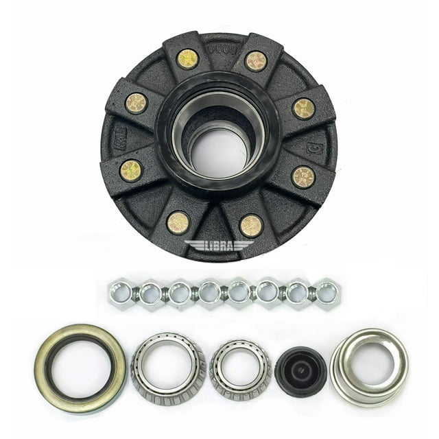 LIBRA Trailer 8 lug Idler Hub Kit 8 on 6.5 8x6.5 for 7000 lbs Axle ...