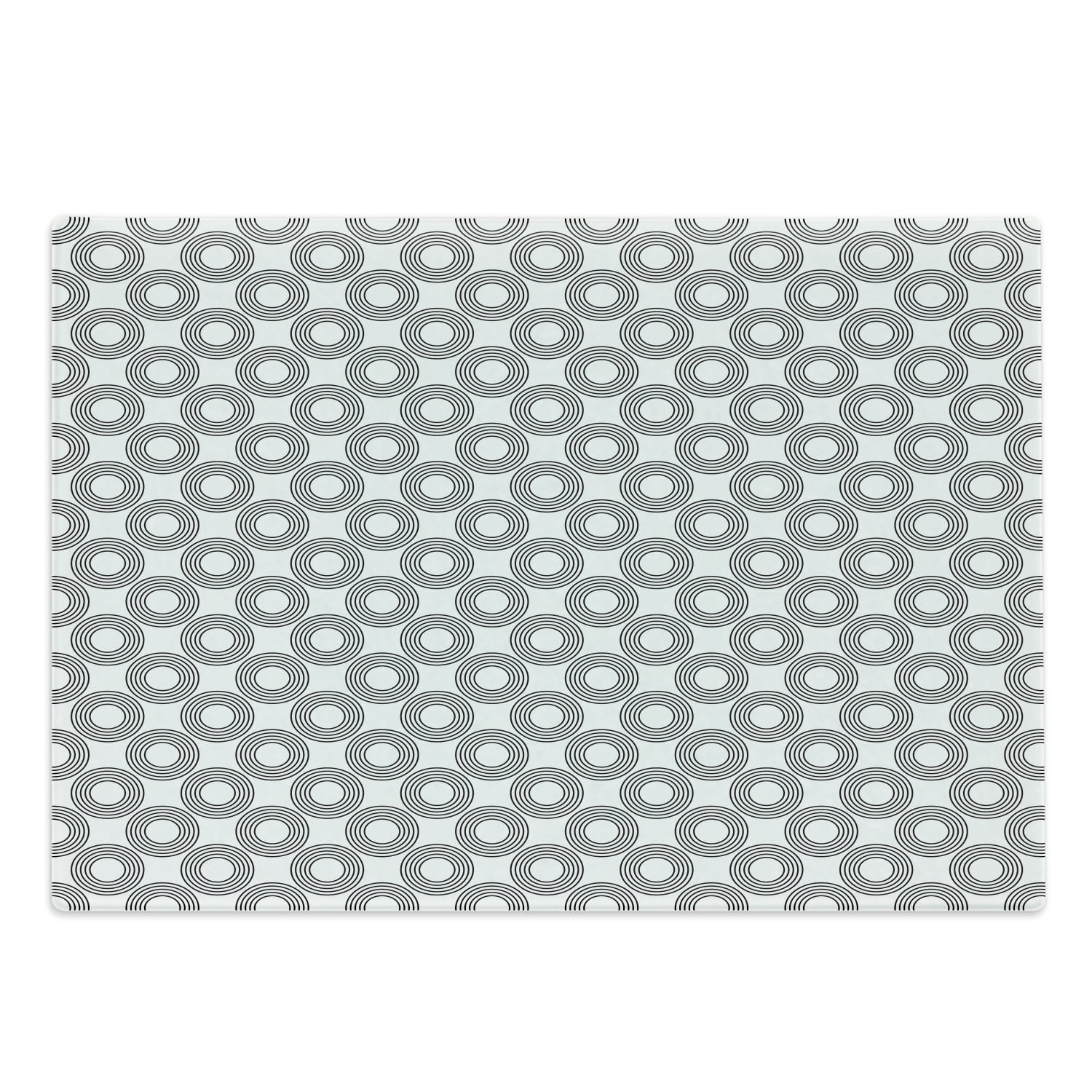 Geometric Circle Cutting Board, Vinyl Records Inspired Concentric Rings ...
