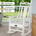 Nalone All-Weather Rocking Chair, HDPE, 350+ lbs Capacity, Oversized ...