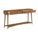 Martin Svensson Home 2-Drawer Sofa Table, Mid Century Modern, Cinnamon - Walmart.com