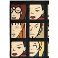 MTV Daria Character Faces Plush Fleece Throw Blanket Wall Scroll ...