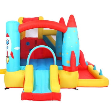 Topbuy Inflatable Castle Bounce House Kids Slide Jumping Playhouse with ...