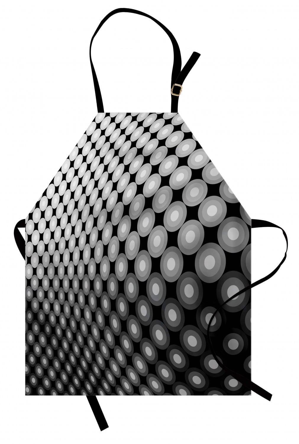 Abstract Apron Mosaic Pattern with Dots 3D Effect Digital Curvy Skewed ...