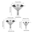 3pcs/set Oil Funnel Stainless Steel Wine Flask Funnel for Filling Hip ...
