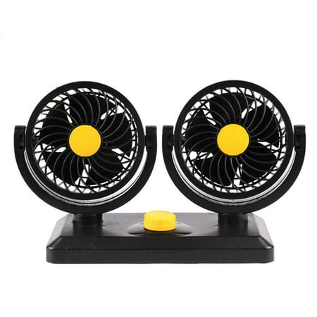 Dual Head Fan Truck 24V 360 Degree Truck fan 24V fan Rotation Cigarette ...