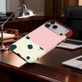 Abstract Color Block Polka Dot Phone Case, Modern Paint Splash Cover ...