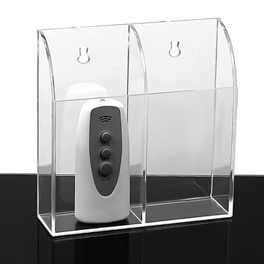 TSV Wall Mount Remote Control Holder, Adhesive Storage Box for Phone ...