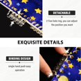 Blue Moon Stars A5 Notebook Refillable 60 Sheets Detachable Ring Binder ...