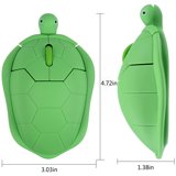 Dpisuuk Wireless Mouse, Cute Animal Turtle Shape Computer Mouse ...