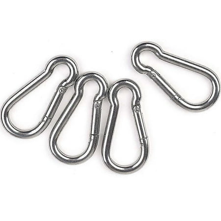 3 Inch Stainless Steel Spring Snap Hook Carabiner - 4 Pack | Walmart Canada