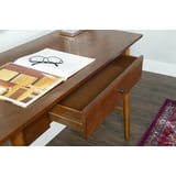 Linon Charlotte Desk, Rich Brown Finish, 30 inches Tall - Walmart.com