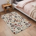 Dog Claws Front Door Mat Indoor Entrance, Dog Bones Love Vintage ...