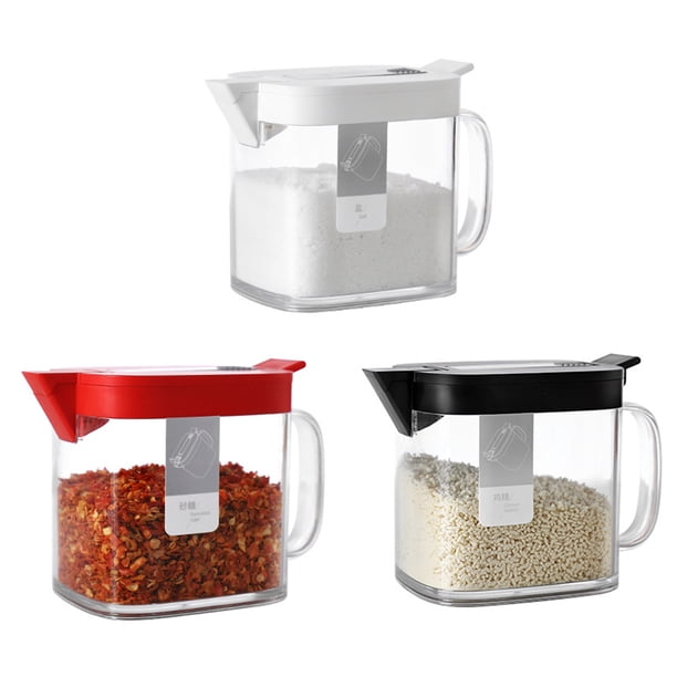 Seasoning Box, Clear Seasoning Storage Container for Spice Salt Sugar ...