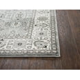 Rizzy Home ZH7093 Gray 5'3" x 7'6" Power-Loomed Area Rug - Walmart.com