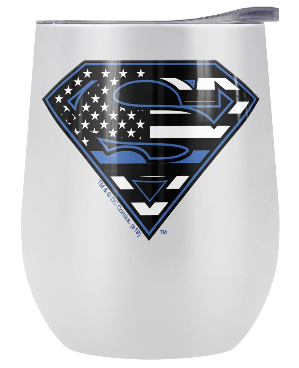 Superman Official Superman Thin Blue Line Flag Shield Logo Pattern 12 ...