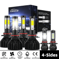 For Honda Accord 2006-2012 9005 9006 H11 High/Low+Fog Lights, Pack of 6 ...