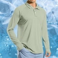 Moxiu Golf Sun Shirts for Men Long Sleeve UV Protection UPF 50 Collared ...