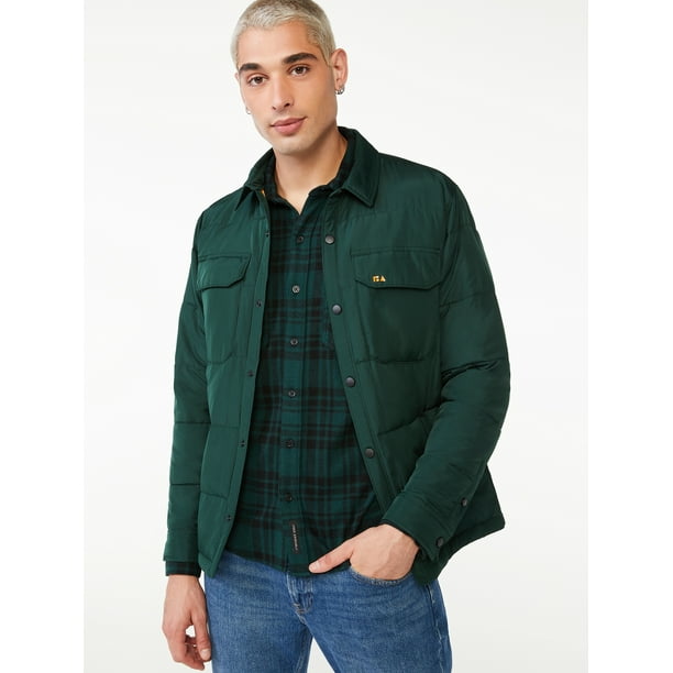 Free Assembly Men's Quilted Layering Jacket - Walmart.com