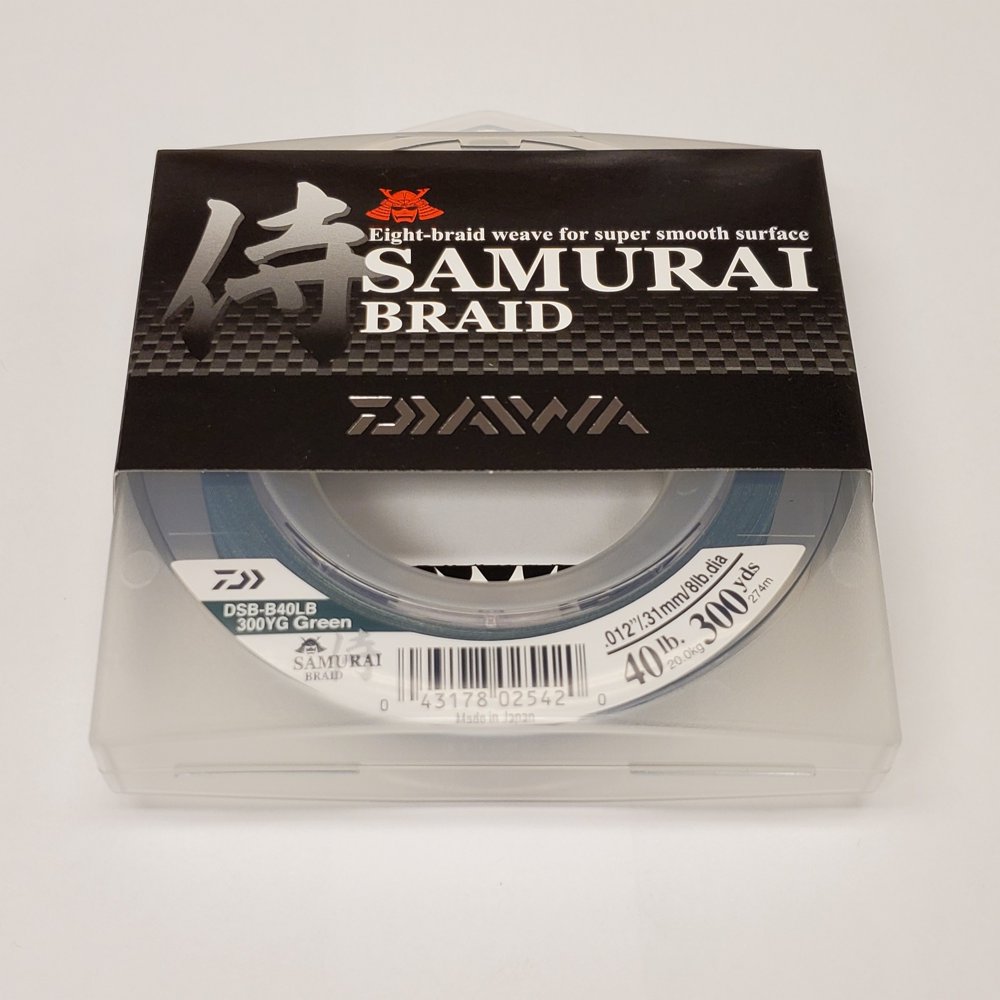 Daiwa Samurai Braided DARK GREEN Line 40lb 300yd .012" .31mm - DSB ...