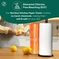 ECO SOUL 100% Compostable Bamboo Kitchen Paper Towel Set of 24 Rolls ...