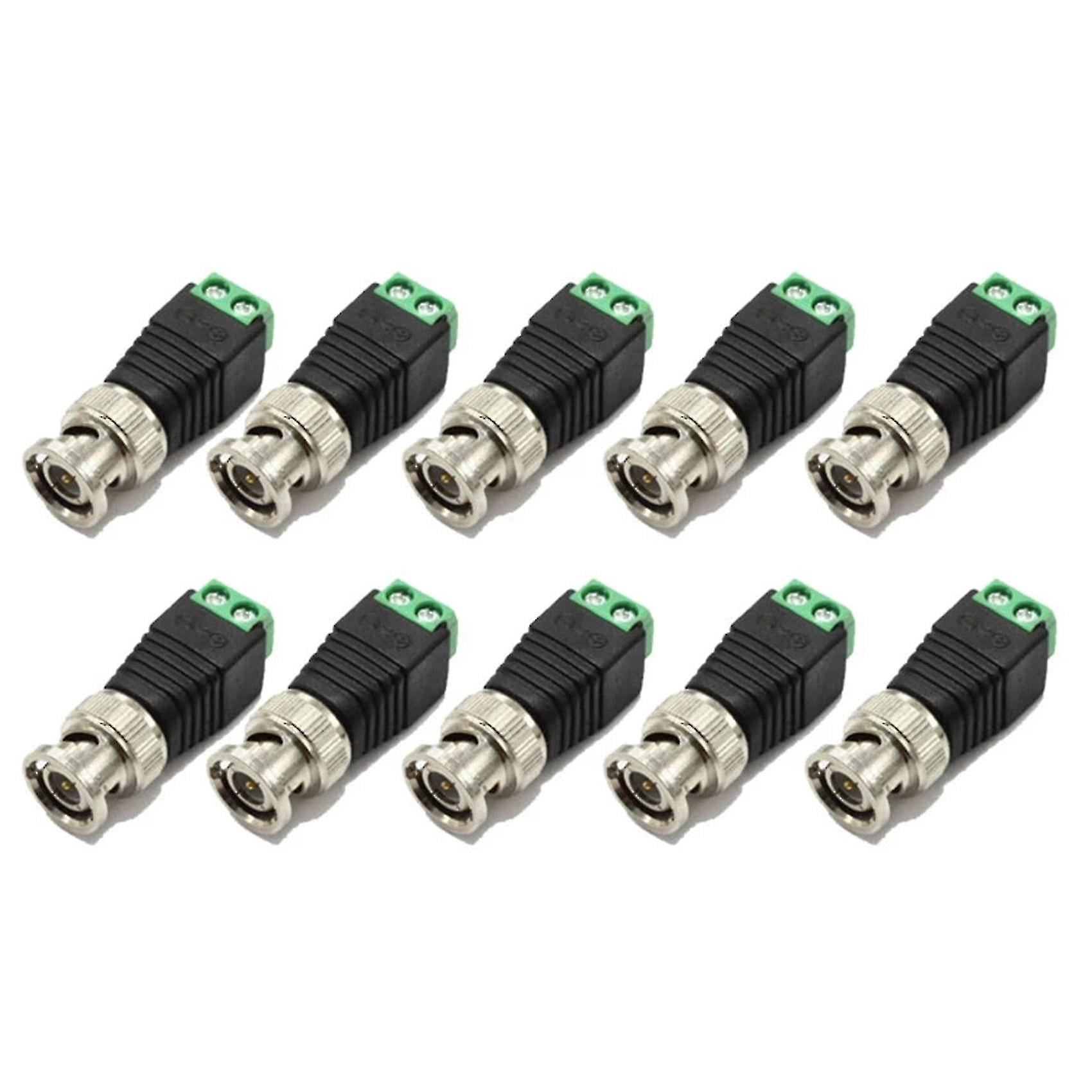 Conector Bnc de Metal macho de 10 Uds con conector CC con cabezal para ...
