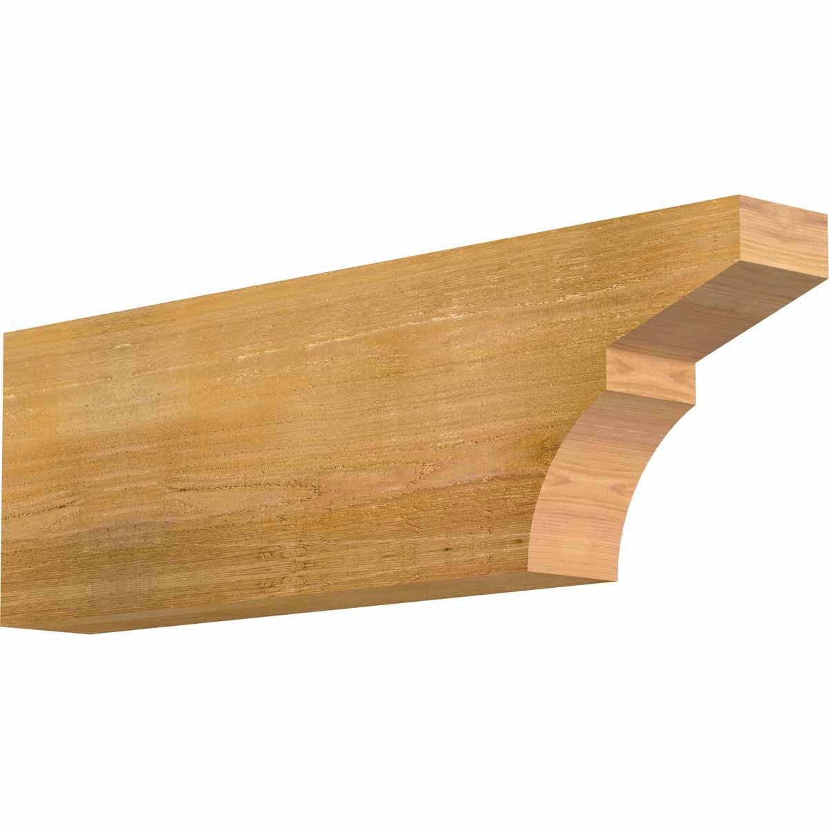4"W x 10"H x 32"L Monterey Rough Sawn Rafter Tail, Western Red Cedar ...