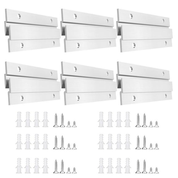 Picture Hang Solutions 6 in Light French Cleats for Metal and Wood 50 ...