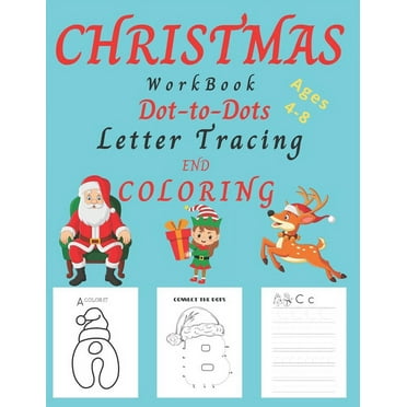Christmas Alphabet Dot to Dot Coloring Book for Kids: A Fun Connect The ...