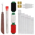 Big Eye Sewing Needles Kit, Steel Hand Sewing Needles With Thimble ...