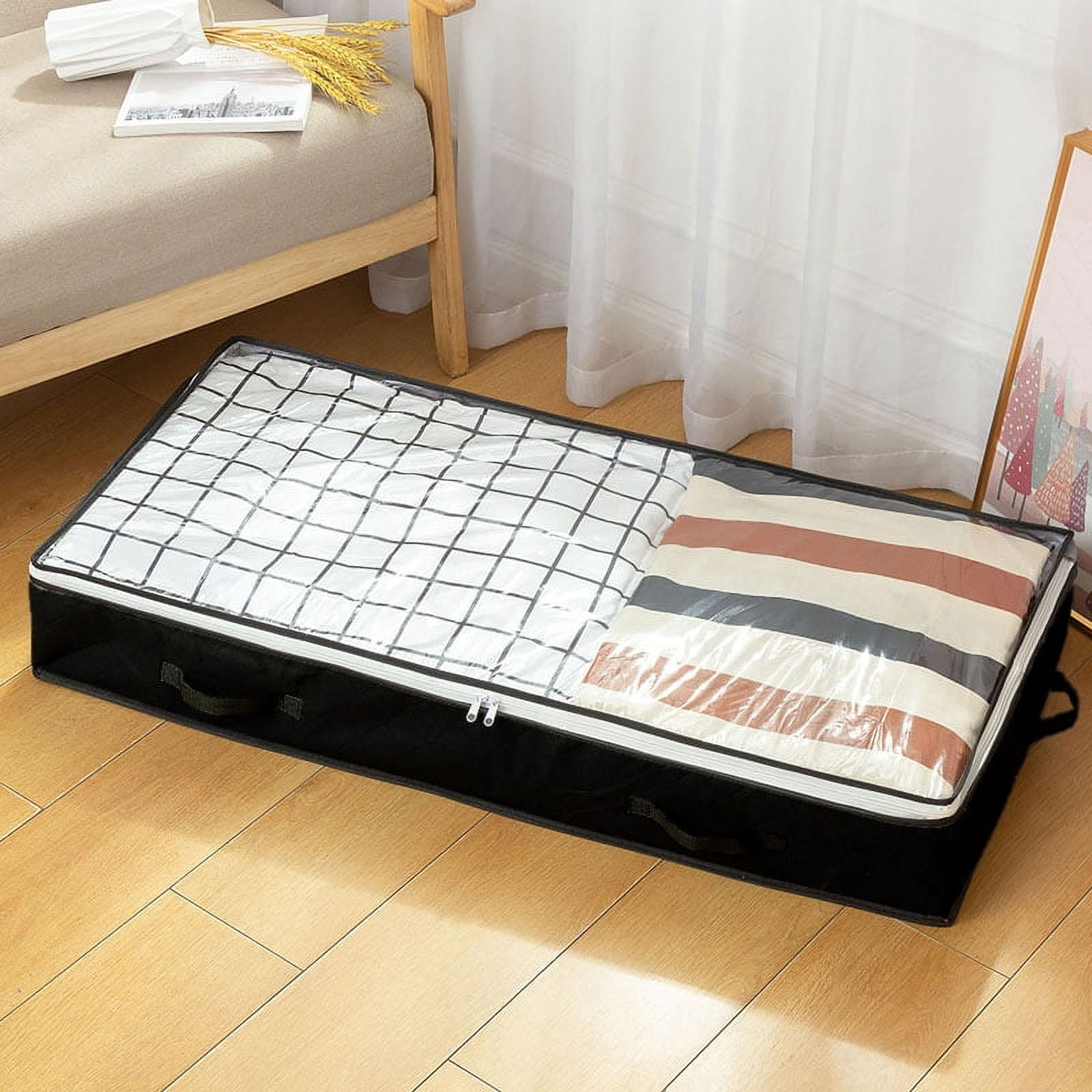 Cajón para guardar mantas debajo de la cama, caja para guardar ropa ...