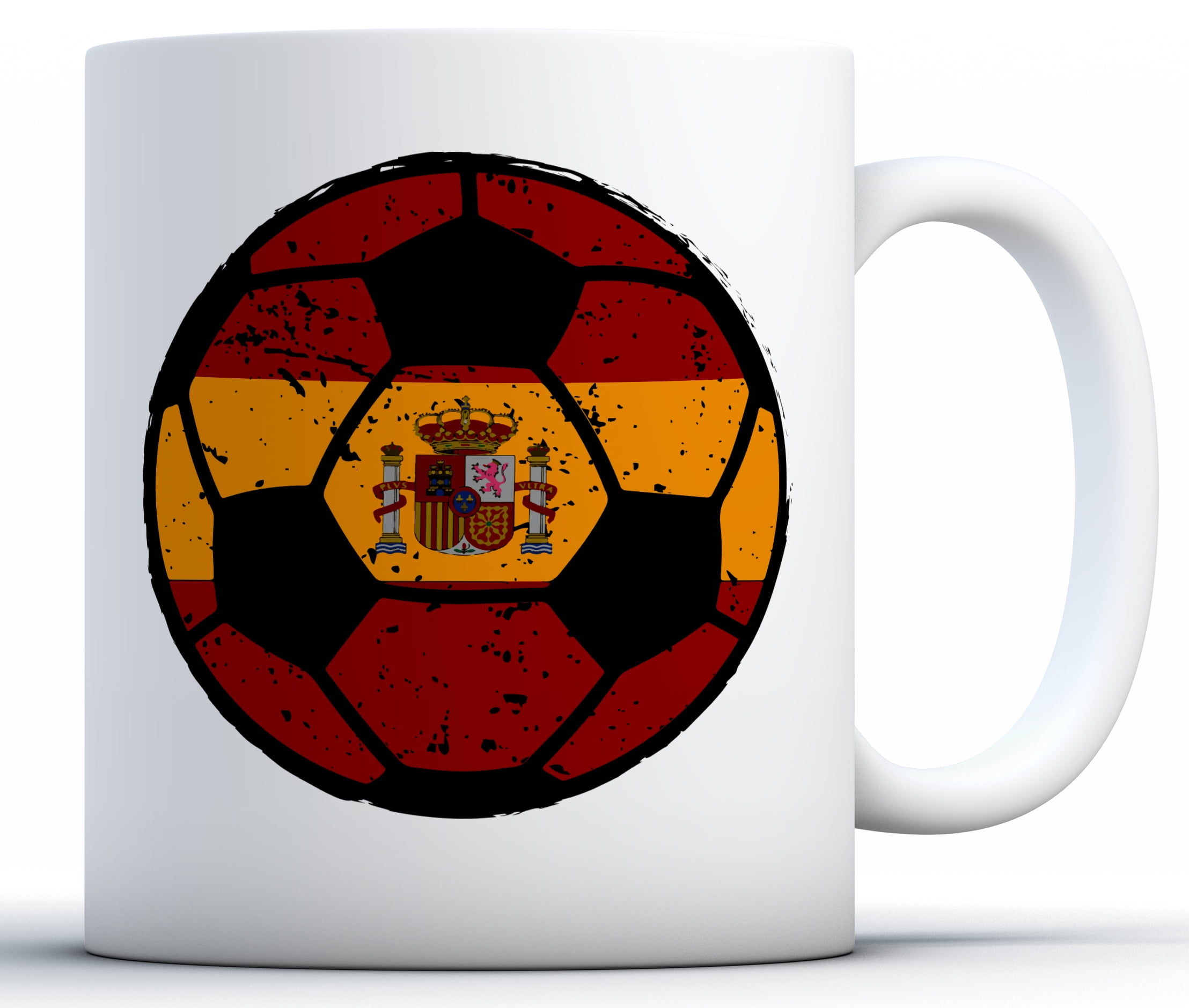 Awkward Styles Spain Soccer Ball Coffee Mug Spain Coffee Mugs Spanish ...