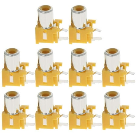 Fielect PCB Mount AV Concentric Socket RCA Female Outlet Video AV ...
