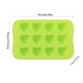 Eolstice Silicone Heart Ice Trays, Flexible Ice Molds for Drinks ...