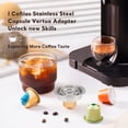 Reusable Coffee Capsule Kit for Nespresso Vertuo, Stainless Steel ...