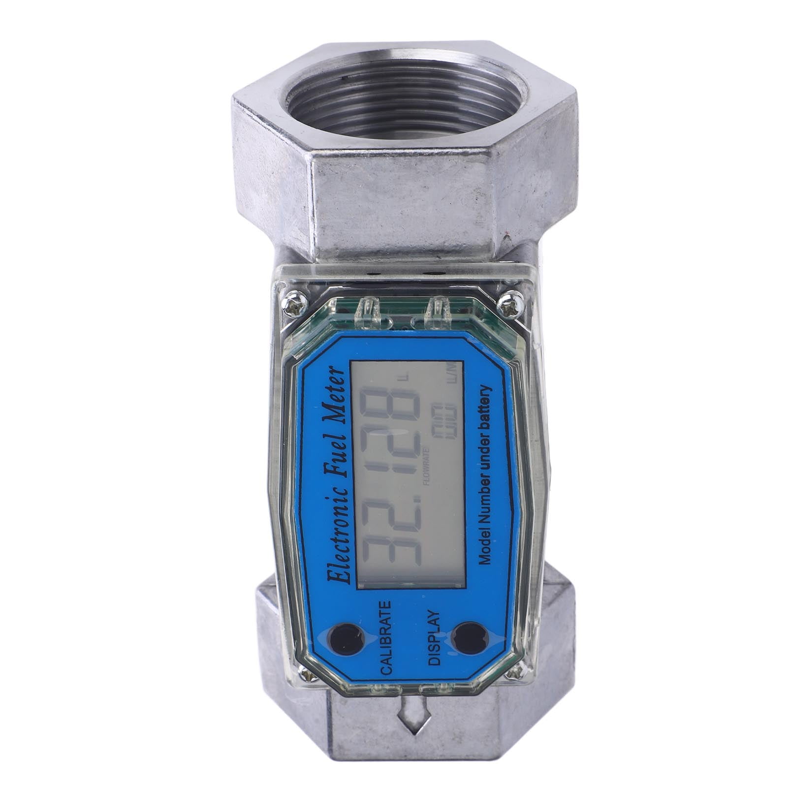 Digital Turbine Flowmeter, 3/4 Inch NPT Counter Oil Flowmeter Kerosene Fuel Measure Kerosene ...