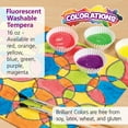 Colorations Fluorescent Neon Simply Washable Tempera Paints - Non-Toxic ...