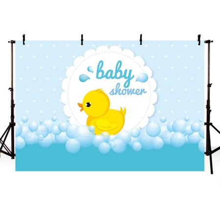 Cute Little Yellow Duck Theme Baby Shower Bubble Backdrop Ducky Party ...