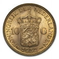 1932 Netherlands Gold 10 Gulden Wilhelmina I BU - Walmart.com