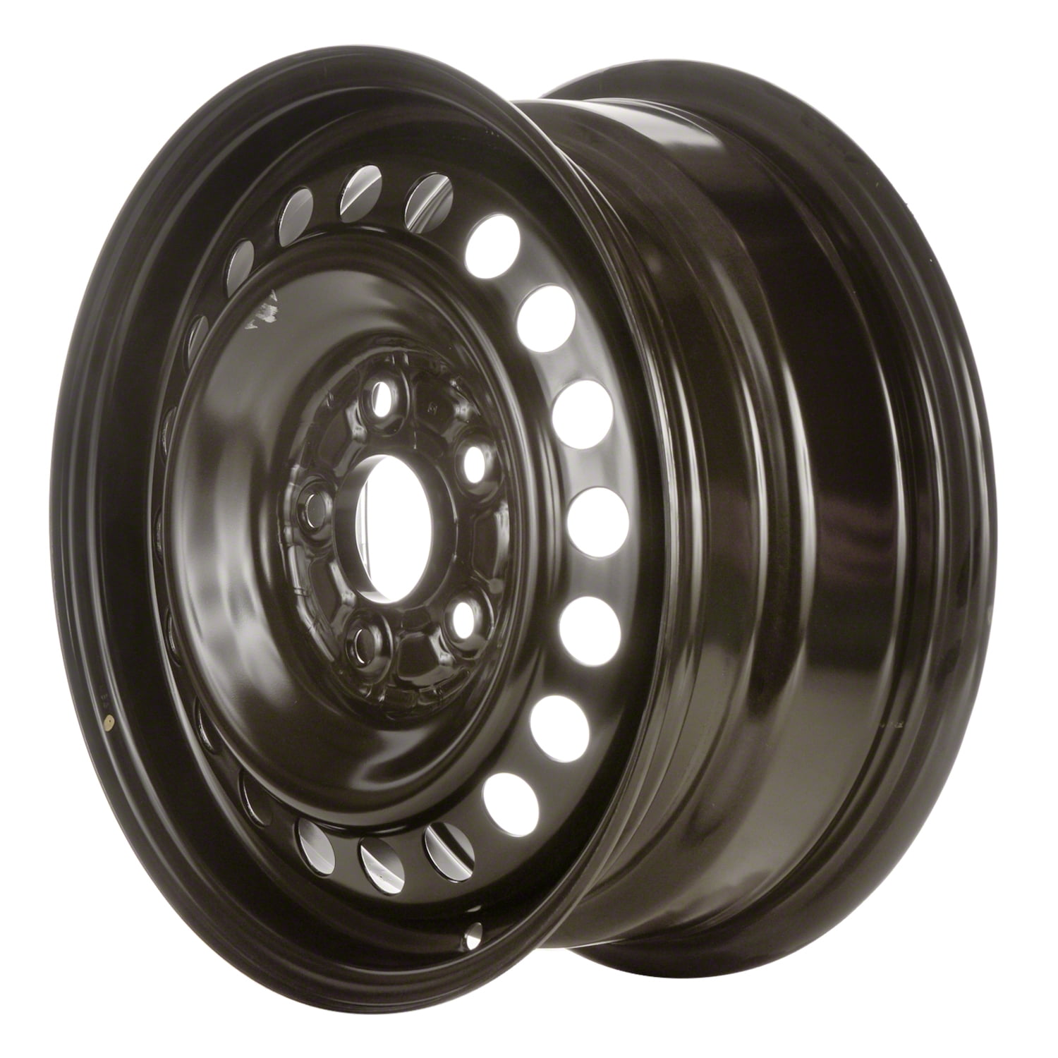 15 X 6.5 Reconditioned OEM Steel Wheel, Black, Fits 2003-2007 Honda ...