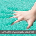 Teal Bathroom Rug Mat, Extra Soft and Absorbent Microfiber Bath Rugs ...