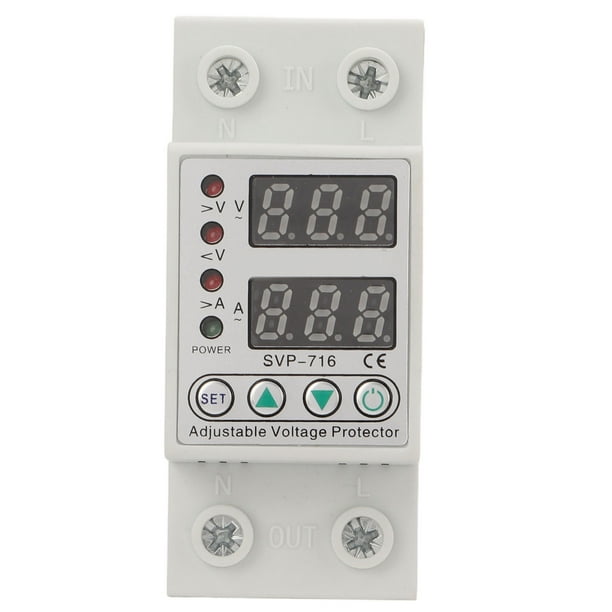Smart Self Resetting Over Under Voltage Protector AC220V 40A ...